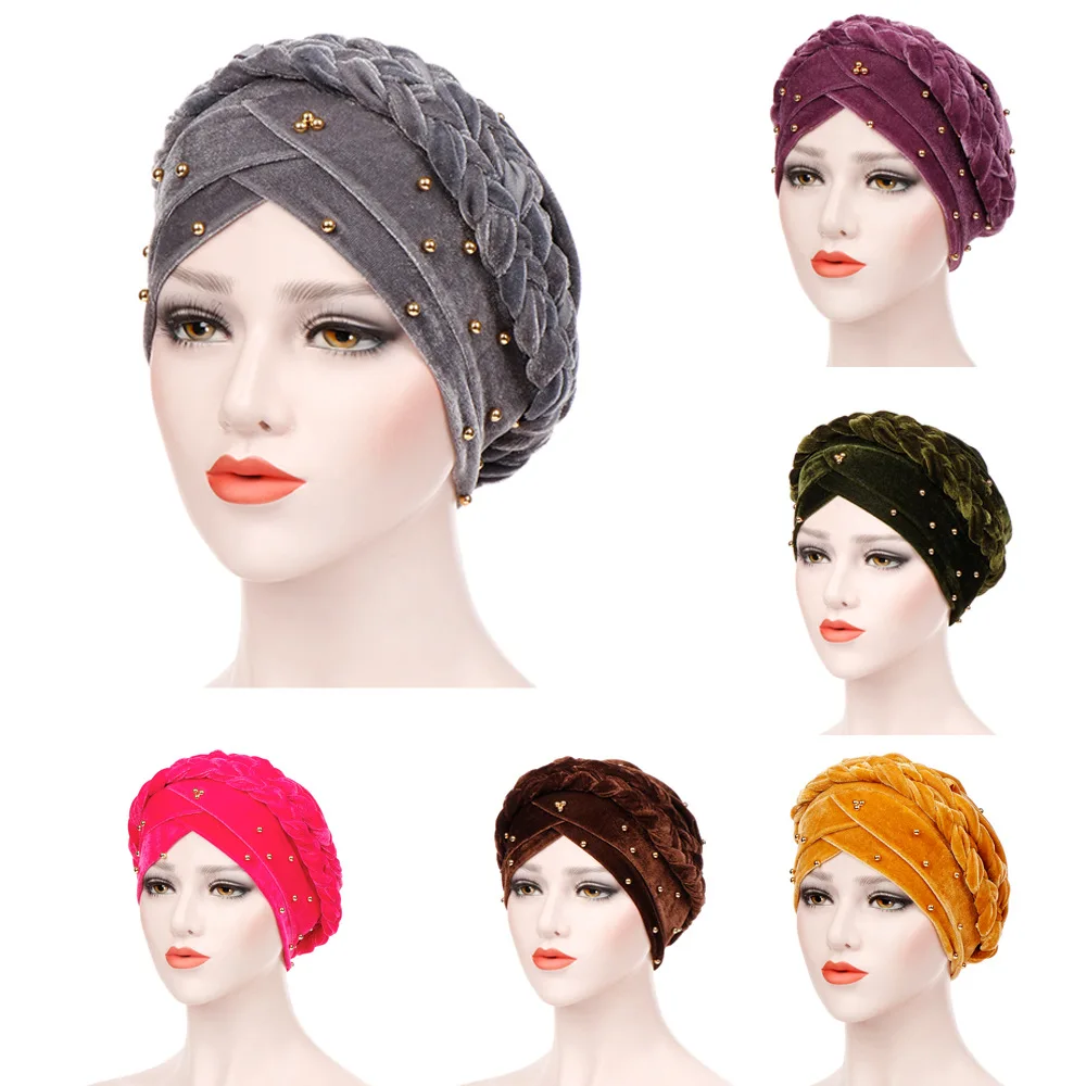 New-Muslim-Turban-Islamic-Inner-Hijab-Caps-Forehead-Cross-Fleece-Long ...