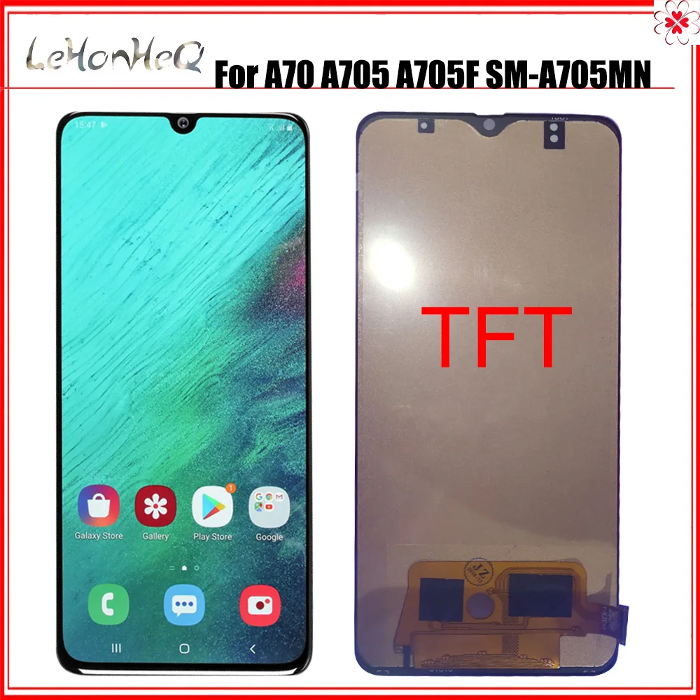 6.7 ''จอแสดงผล TFT LCD สำหรับ Samsung Galaxy A70 LCD A705 A705F SM ...