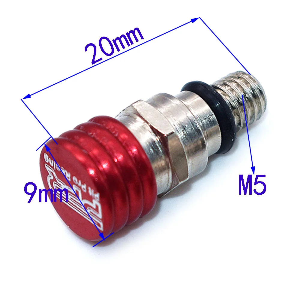 M4/M5 Bleed Waterproof front Fork Bleeder Relief Valve Fork Relief ...