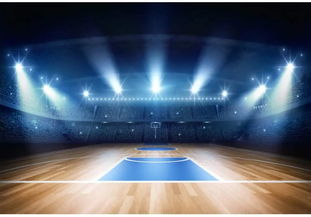 Empty Nba Basketball Court