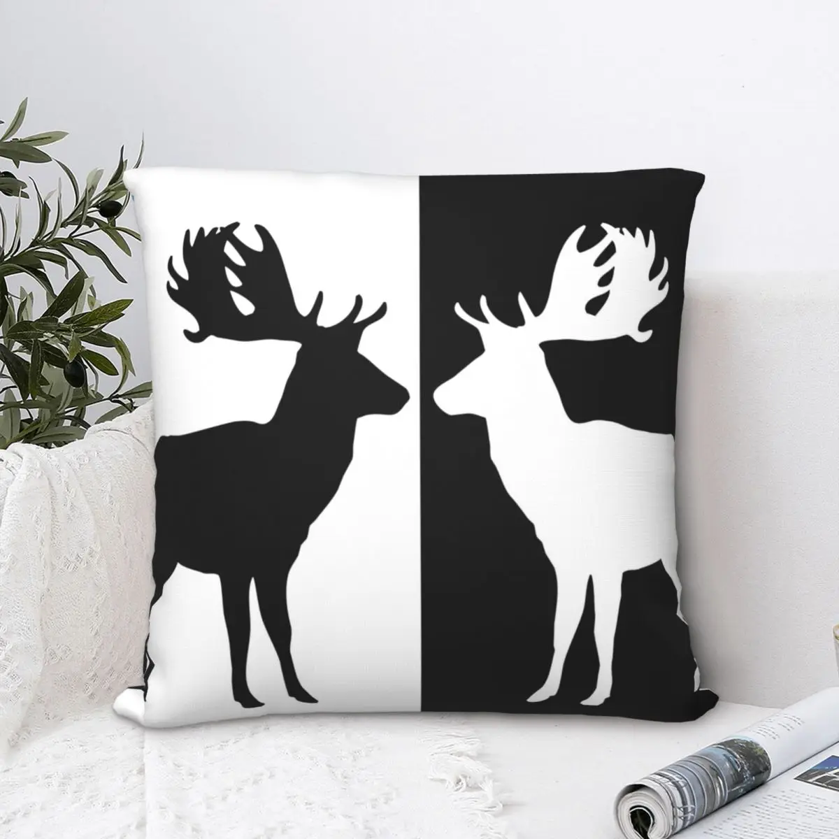 Fallow Deer Square Pillowcase Cushion Cover cute Home Decorative ...