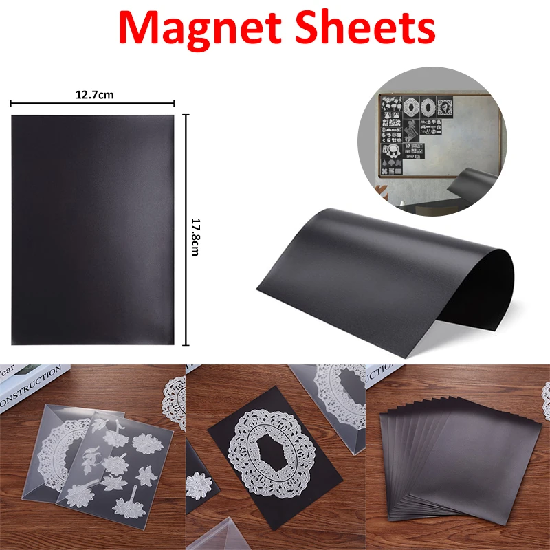 1-10pcs-0-3-0-5mm-Thickness-Magnet-Sheet-Rubber-Flexible-Soft-Black-Mat ...