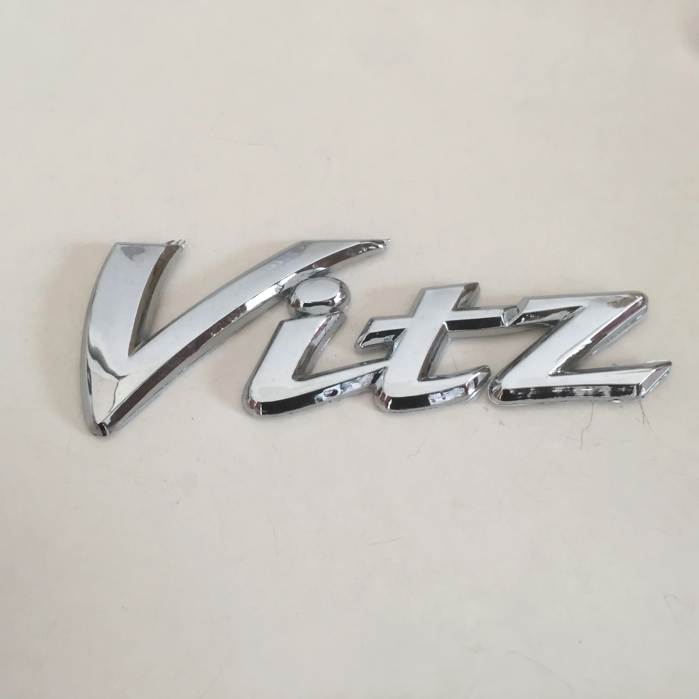 1pcs 3D ABS Vitz car Letter Rear Tail trunk Decals Emblem badge sticker ...