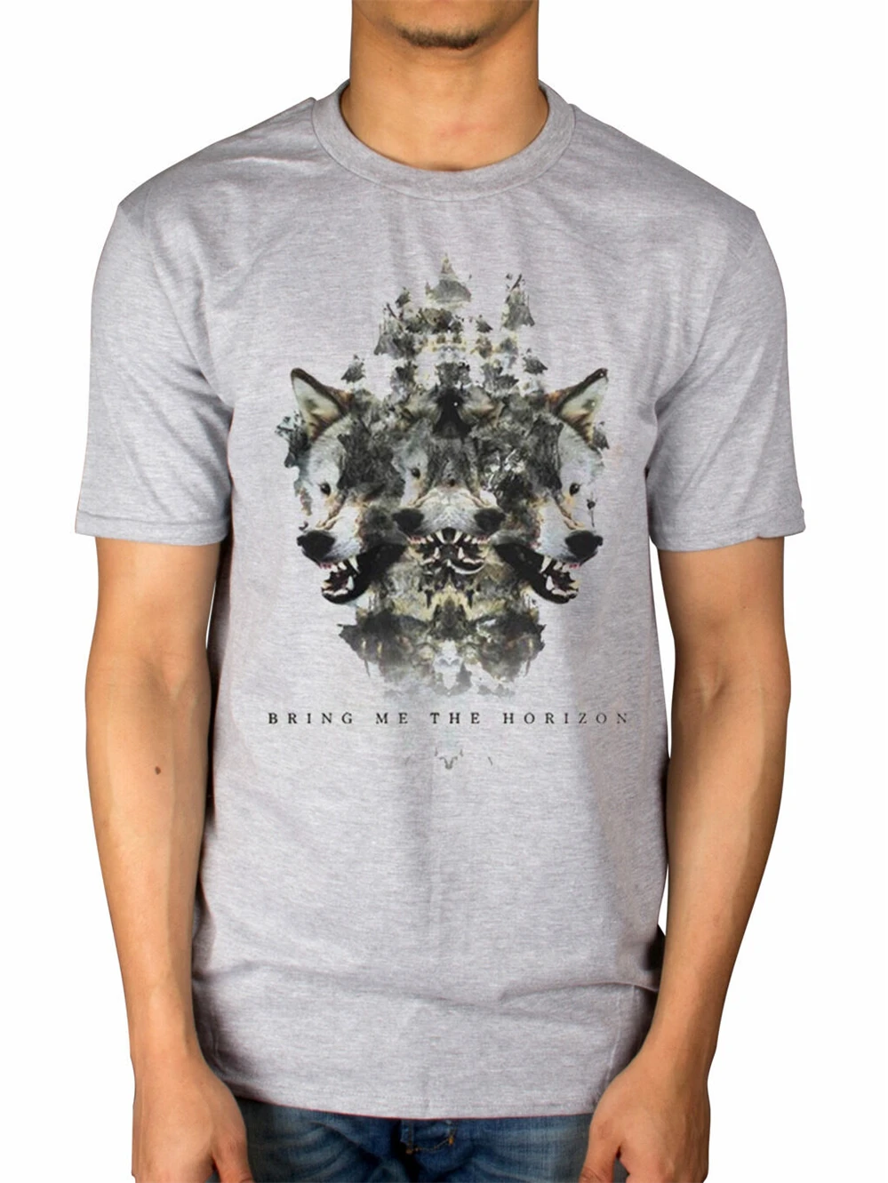Bring Me The Horizon Wolven Grey Marl New T Shirt Men Women BMTH Band ...