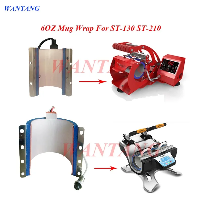 Freeshipping Wtsfwf 6oz Silicone Sublimation Mug Wrap Mug Clamp ...