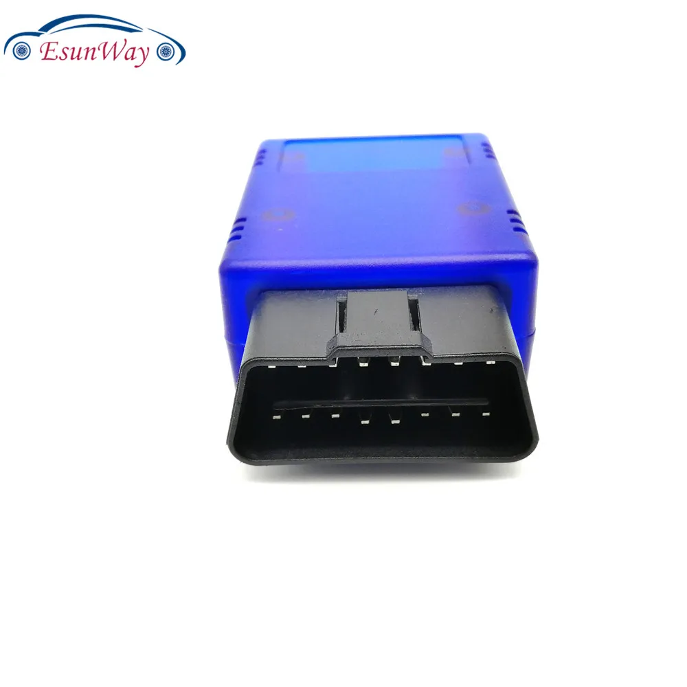 Elm 327 Obd2 Obd-ii Interface Adapter Connector Elm327 Bluetooth Blue ...