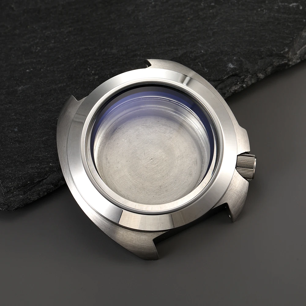 Vintage-Stainless-Steel-6105-Polish-Fixed-Bezel-Watch-Case-20Atm ...