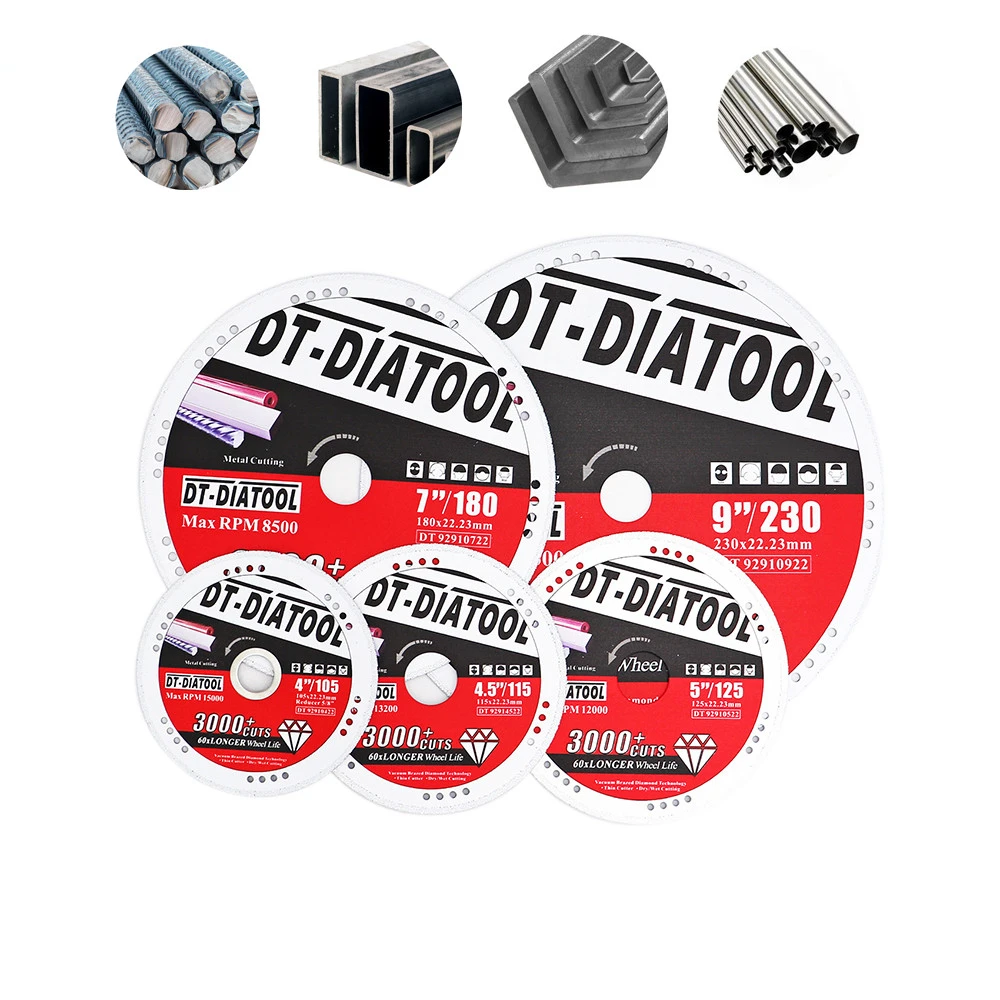 DT DIATOOL 1pc Diamond Circular Saw Blade Metal Cutting Disc Cut Off ...