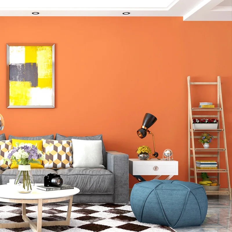 Plain Orange Color Wallpaper