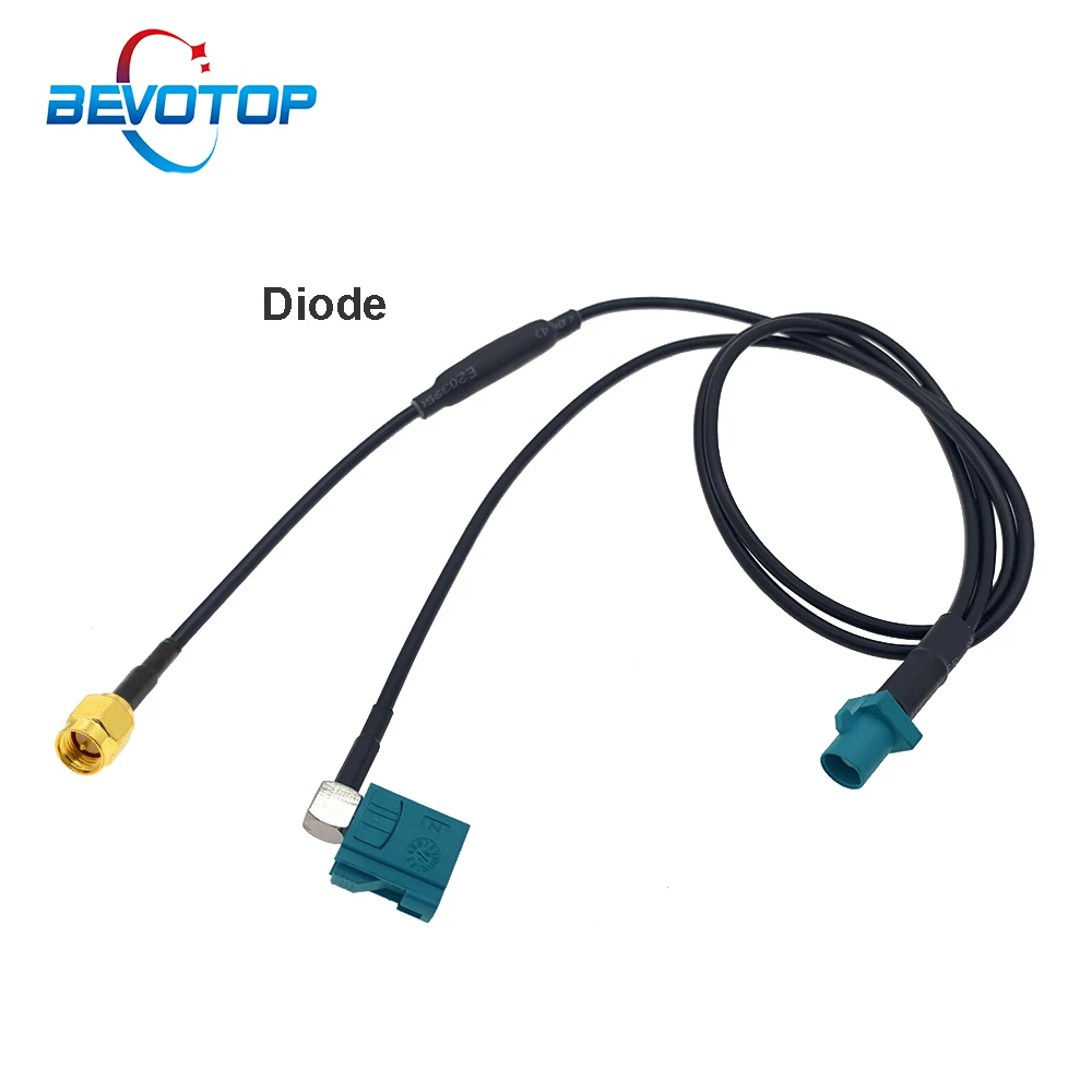 Fakra Z to SMA Male Y Type Splitter Cable With Diode RG174 Pigtail Car ...