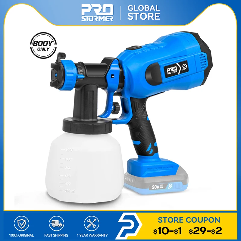 Brushless-Electric-Hand-Spray-Gun-With-Only-Body-1200-ml-HVLP-Battery ...