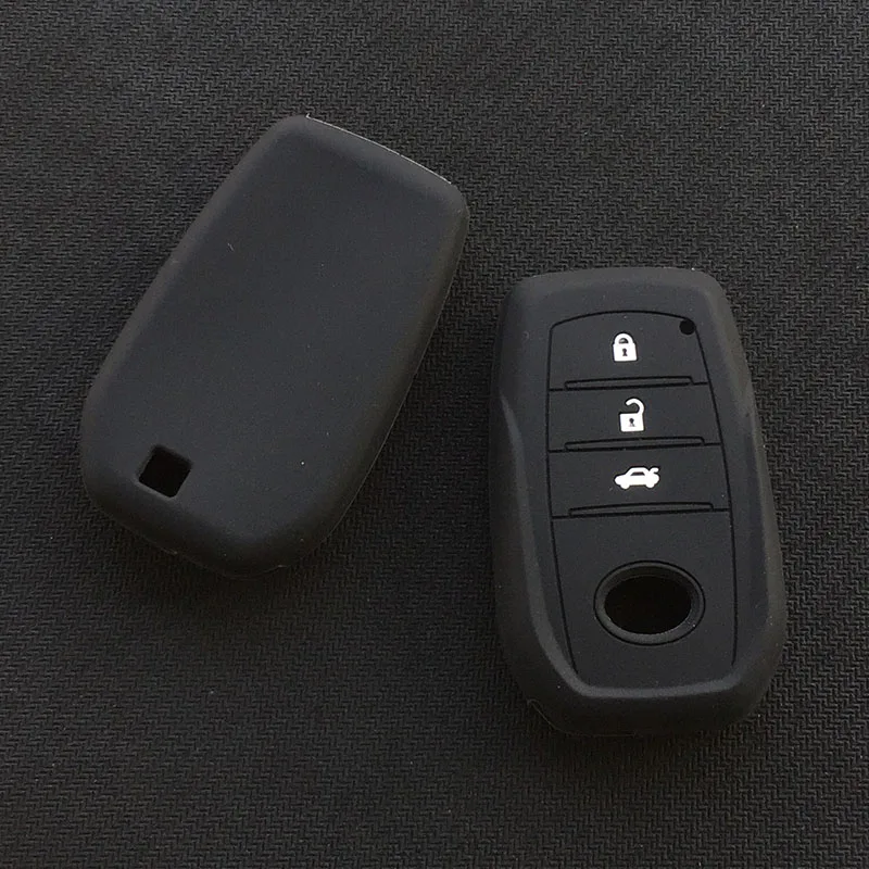 Silicone Rubber Key Cover Case Shell Protector For Toyota Chr Rav4 ...
