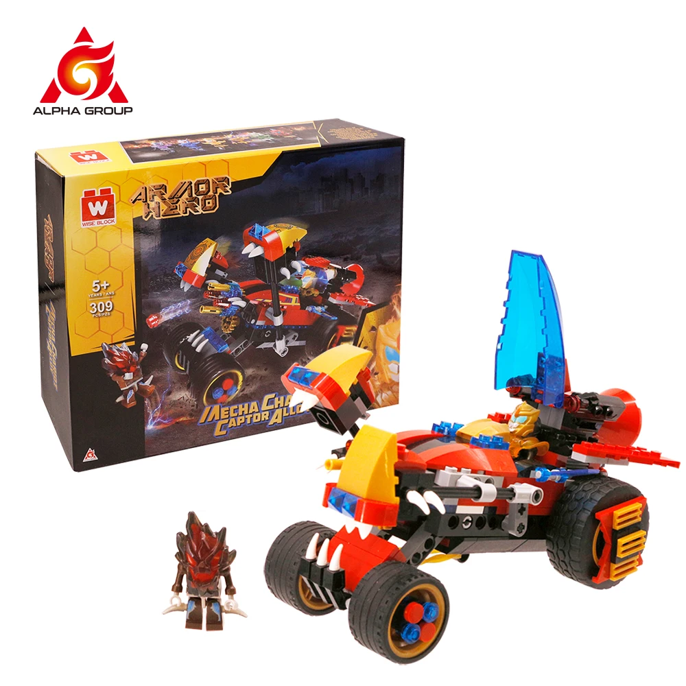Wise Block 2020 Small Blocks Armor Hero Buildable Mecha Chariot Of ...