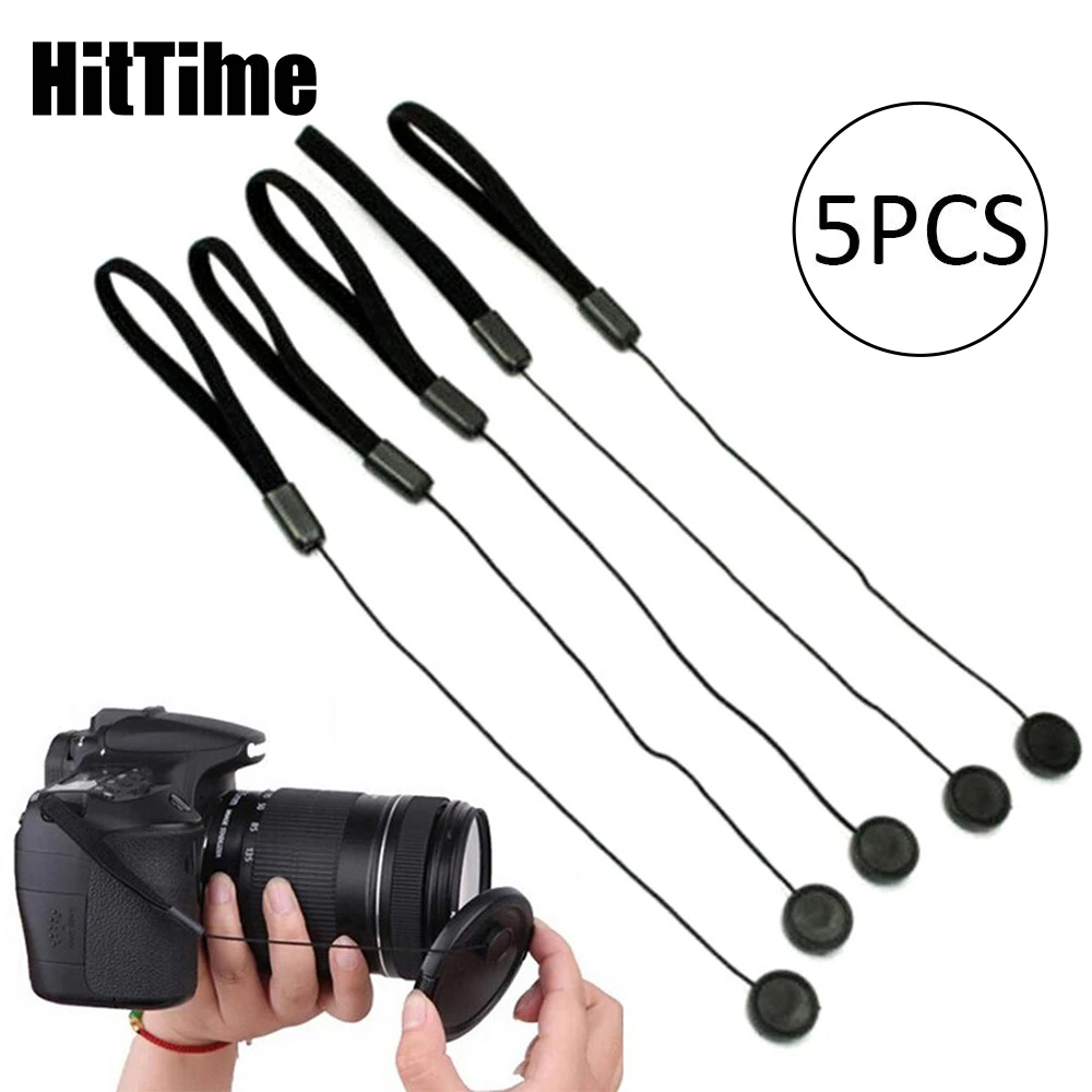 Hittime 5pcs Camera Lens Cover Cap Holder Strap Lanyard Rope Anti-lost ...