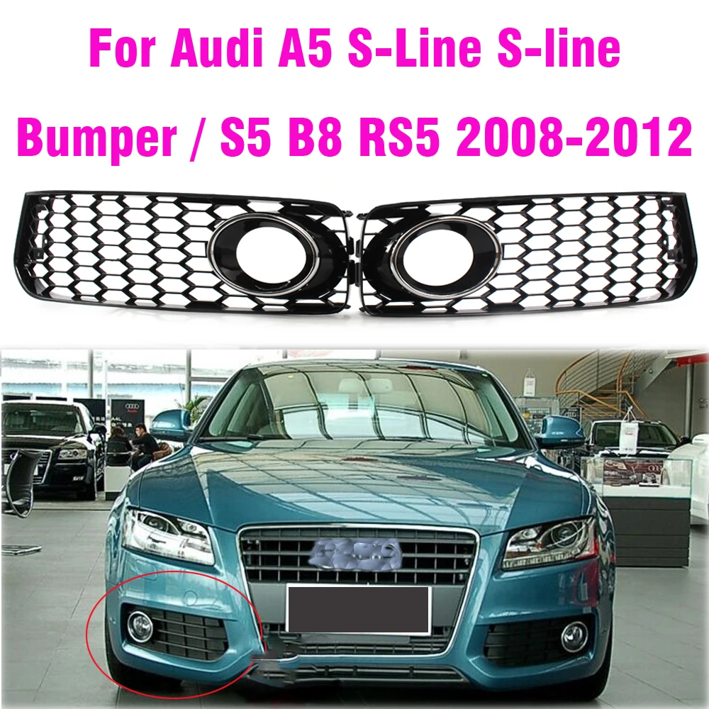 Car Fog Light Lamp Grill Cover Honeycomb Hex Front Grille Grill For ...