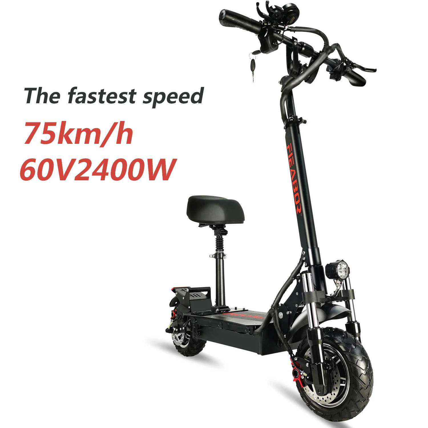 Adult Electric Scooter With Seat 75KM H Fast vacuum off road tires Adult Electric Scooter With Seat 75KM H Fast vacuum off road tires