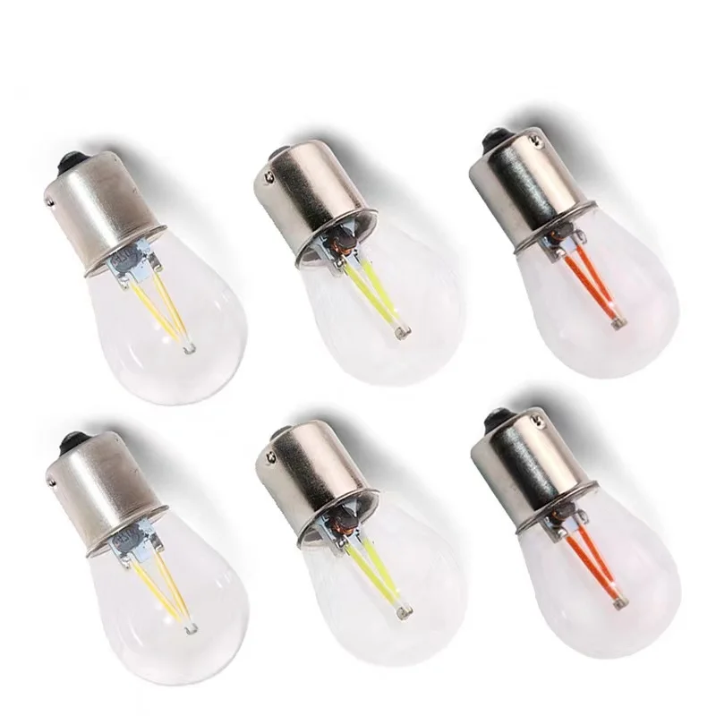 2PCS-Car-Light-Bulb-Filament-Chip-P21w-1156-BA15S-P21W-LED-Auto-White ...