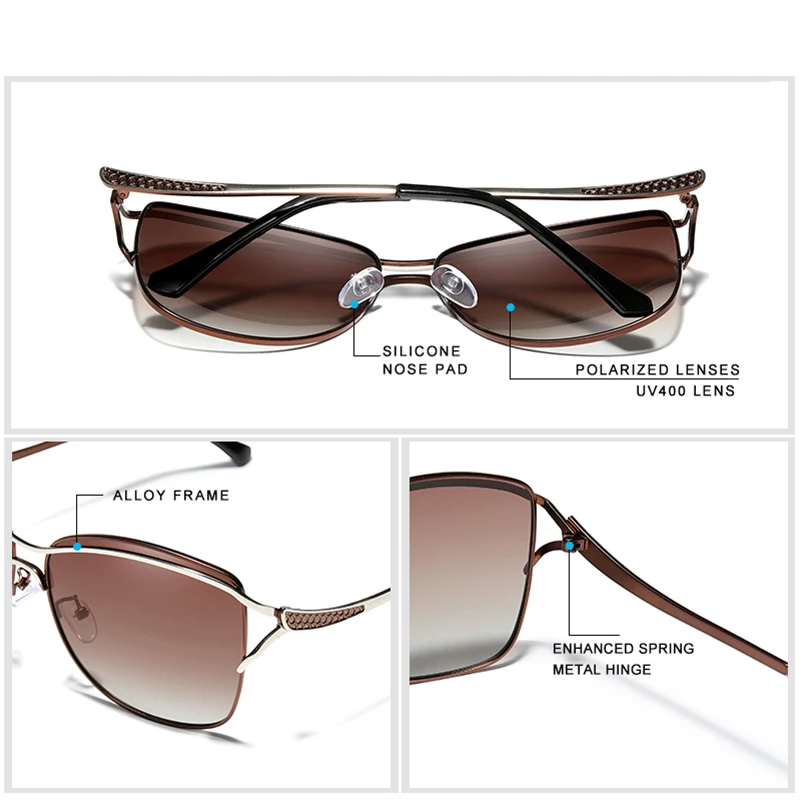 Women Polarized Sunglasses Luxury Fashion Ladies Vintage Brand Designer ...