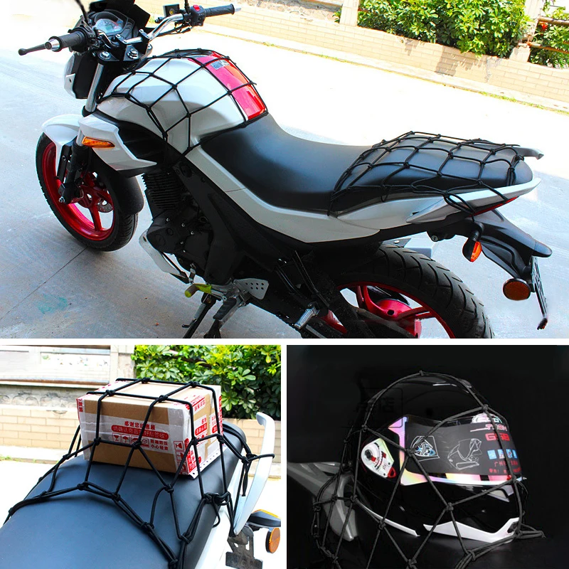 Motorcycle Luggage Net Bike Hold Fuel Tank Mesh Web Bungee - AliExpress