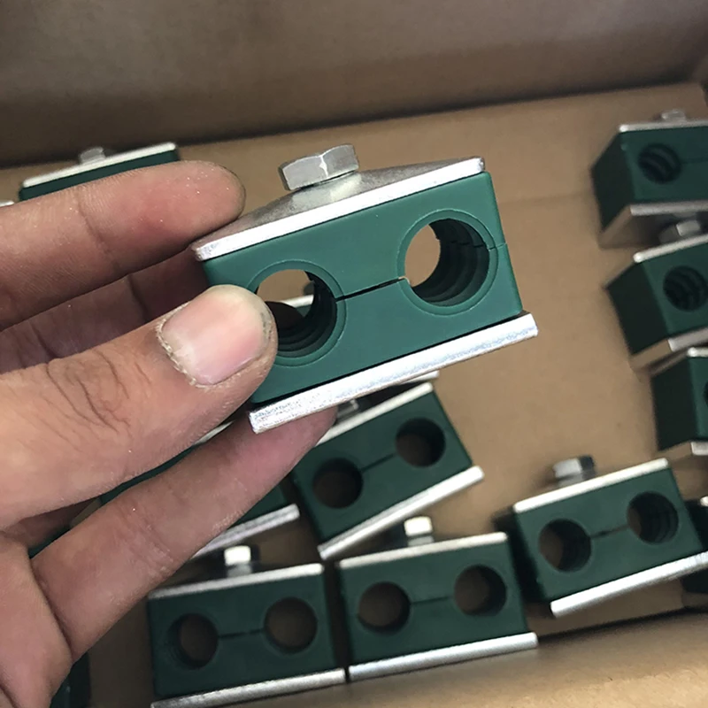 Collier de serrage,Tuyau à Double vis en plastique léger, 5 pièces, de ...