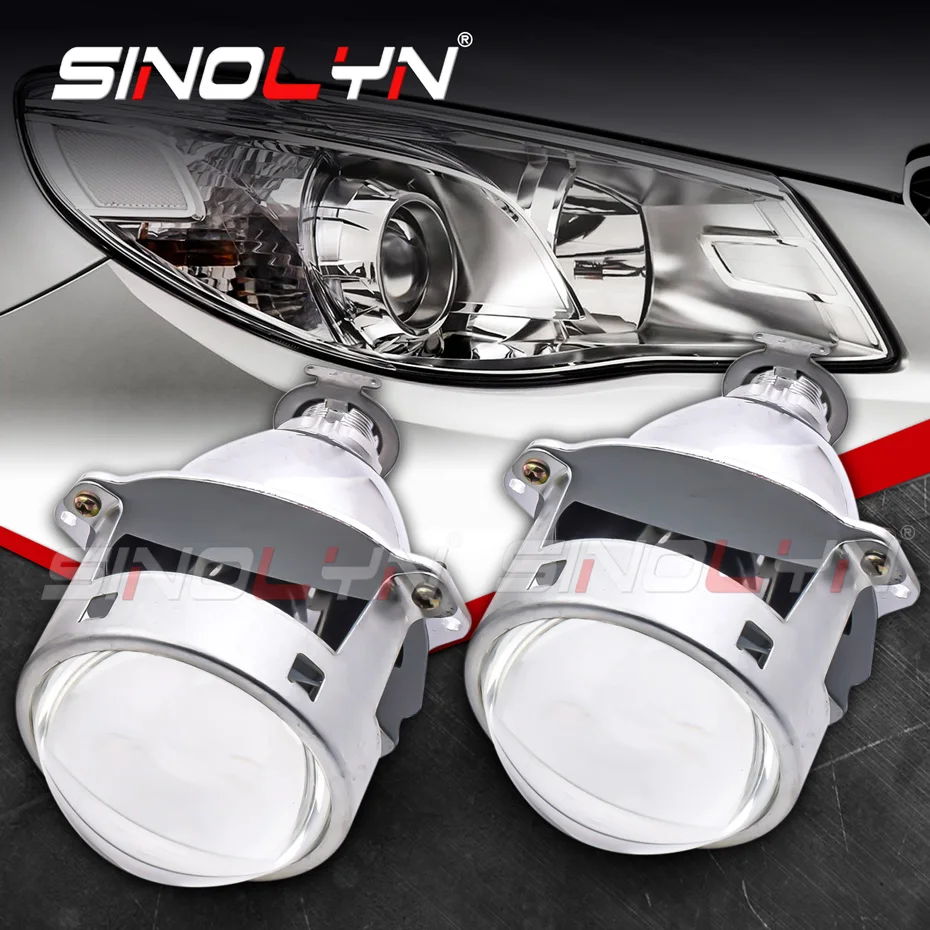 Sinolyn 3.0 Inch Angel Eyes Projector Lenses For Headlight H7 H4 Bi-xenon Car Lamps For Car ...