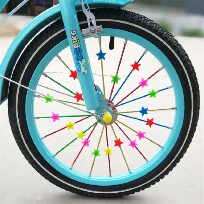 35PCS Bicycle Wheel Spoke Plastic Beads Multi Color Children Clips ...