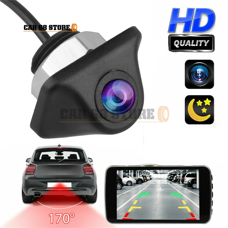 Universal Car Reversing Parking Side Rear View Night Vision Camera 170 ...