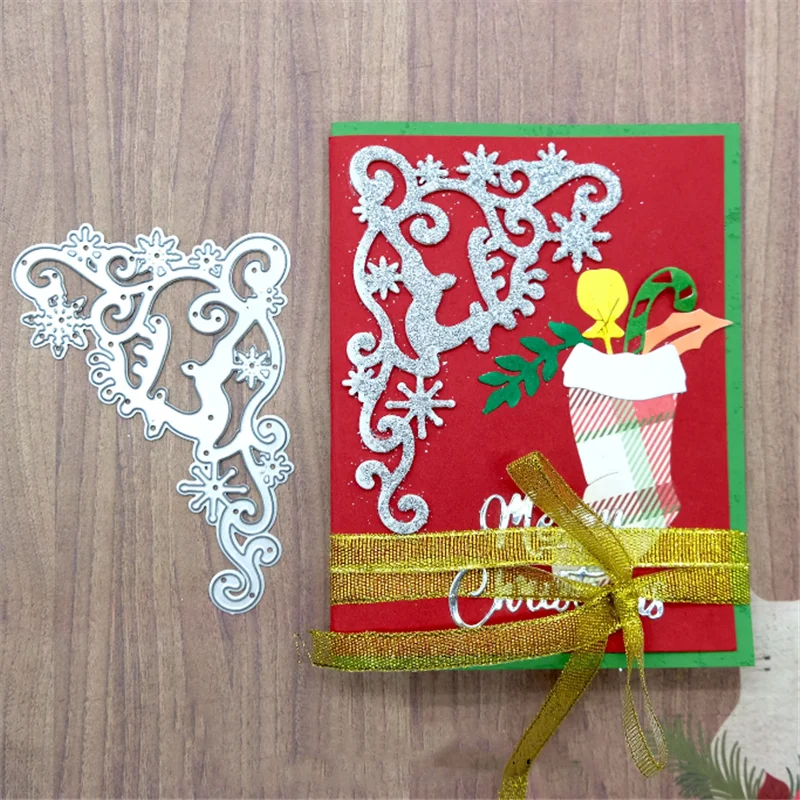Reindeer Christmas Die Metal Cutting Dies Animals for Card Making DIY ...