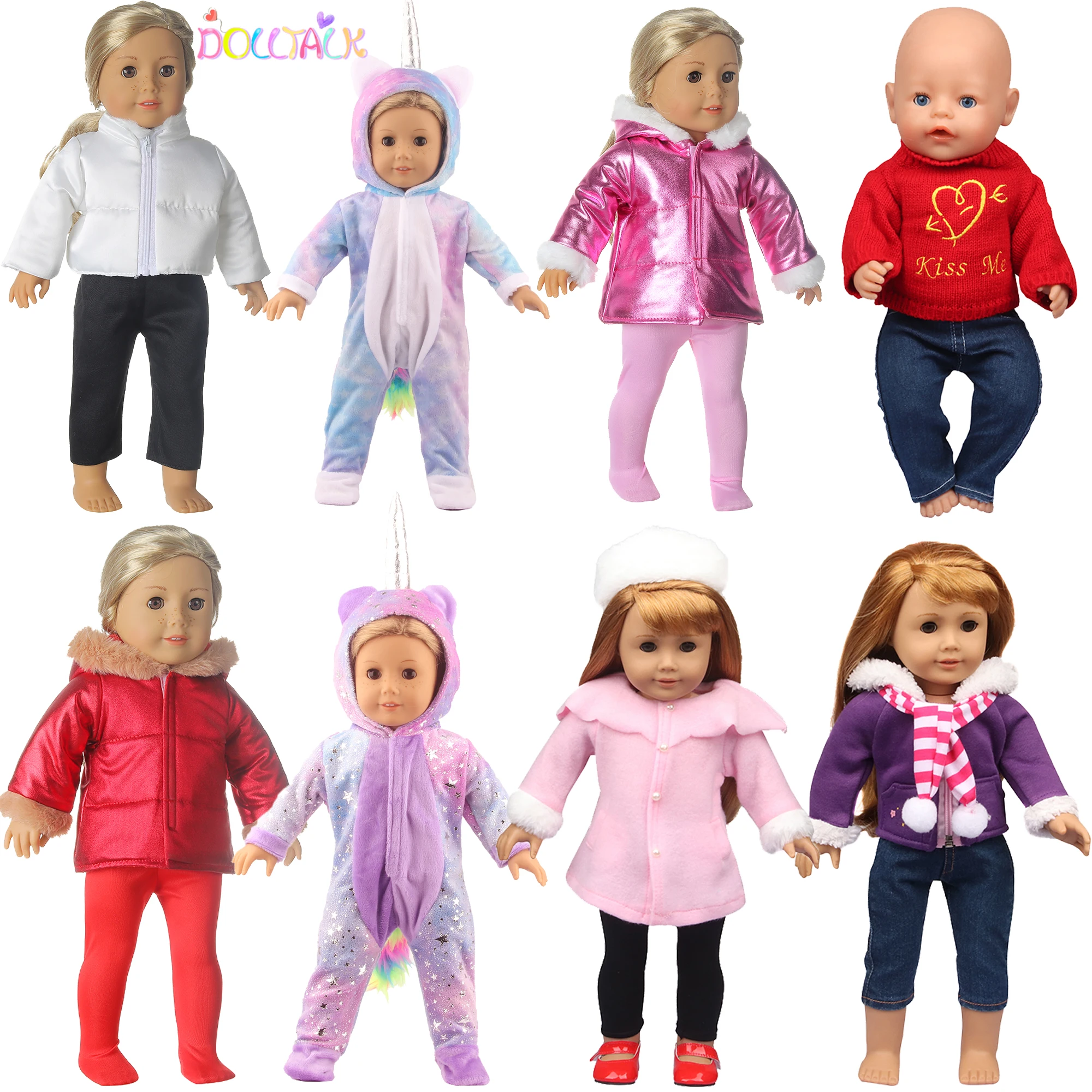 Winter-American-18-Inch-Girl-Doll-Clothes-Jacket-Leggings-Doll-Clothes ...