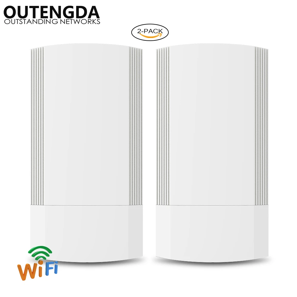2PCS 5GHz Outdoor CPE Elevator Wireless Bridge 1 2KM Range 900Mbps AP ...
