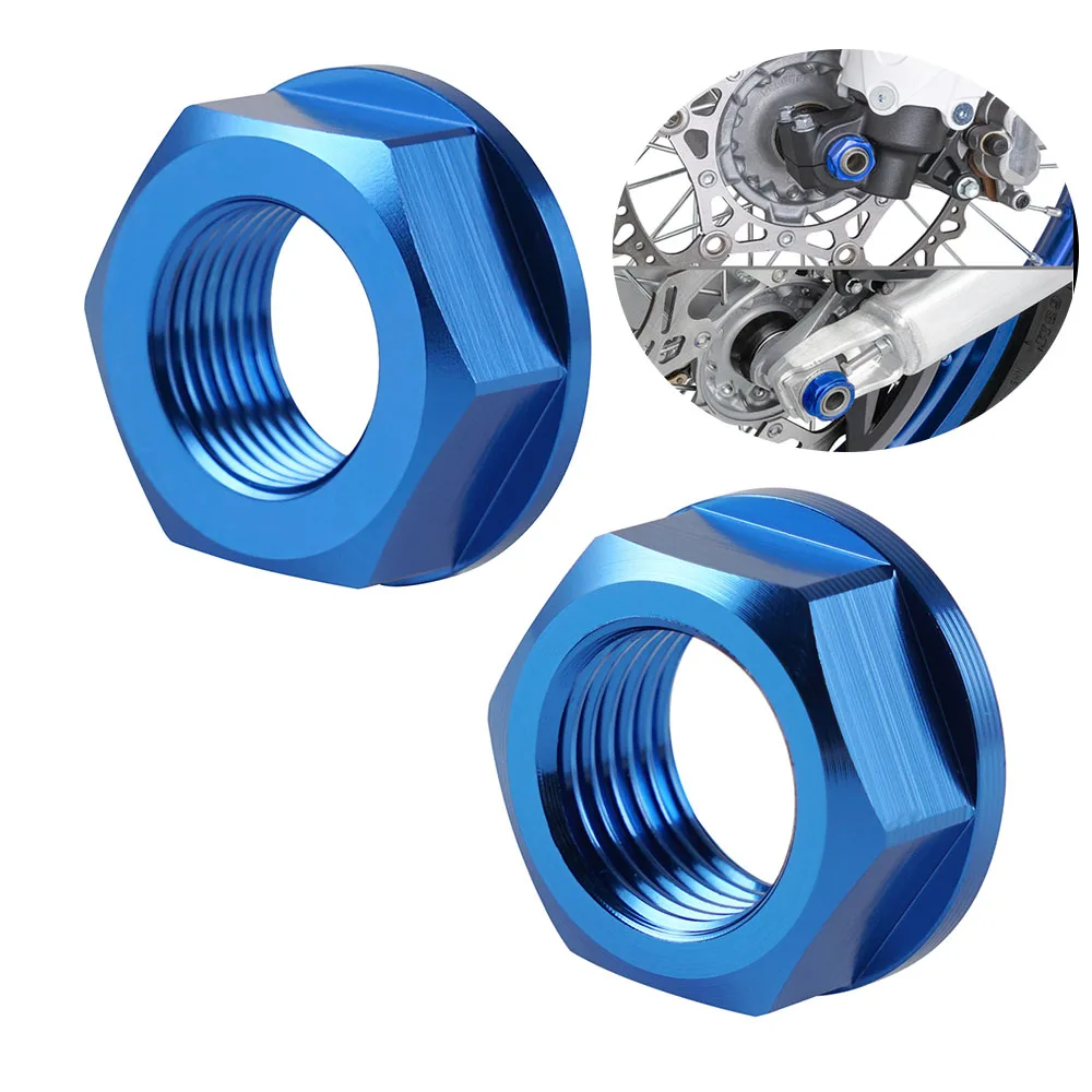 M16xP1.5 Front & M20xP1.5 Rear Axle Nut Screw For Yamaha YZ125 250 250F ...
