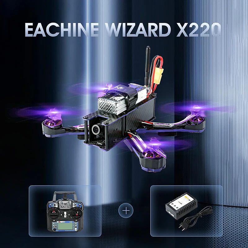 Eachine Wizard X220 Racer FPV Drone W/FlySky I6 2.4G 6CH รีโมทคอนโทรล ...
