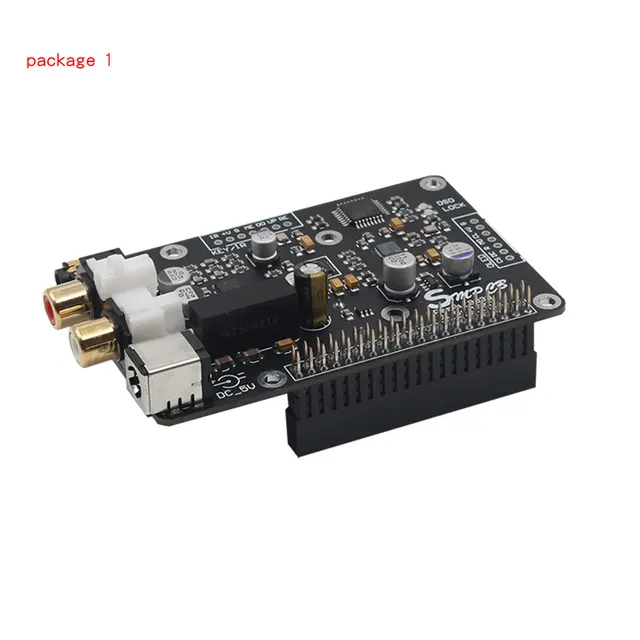 R38 ES9038 Q2M digital broadcast network player Raspberry Pi DAC I2S 384K DSD 128 With metal ...