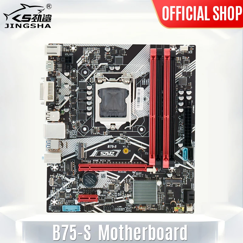 Szmz B75 S placa mãe lga1155 suporta núcleo i5i7i9 xeon e3 v1v2 cpu suporta wi fi e bluetooth ...