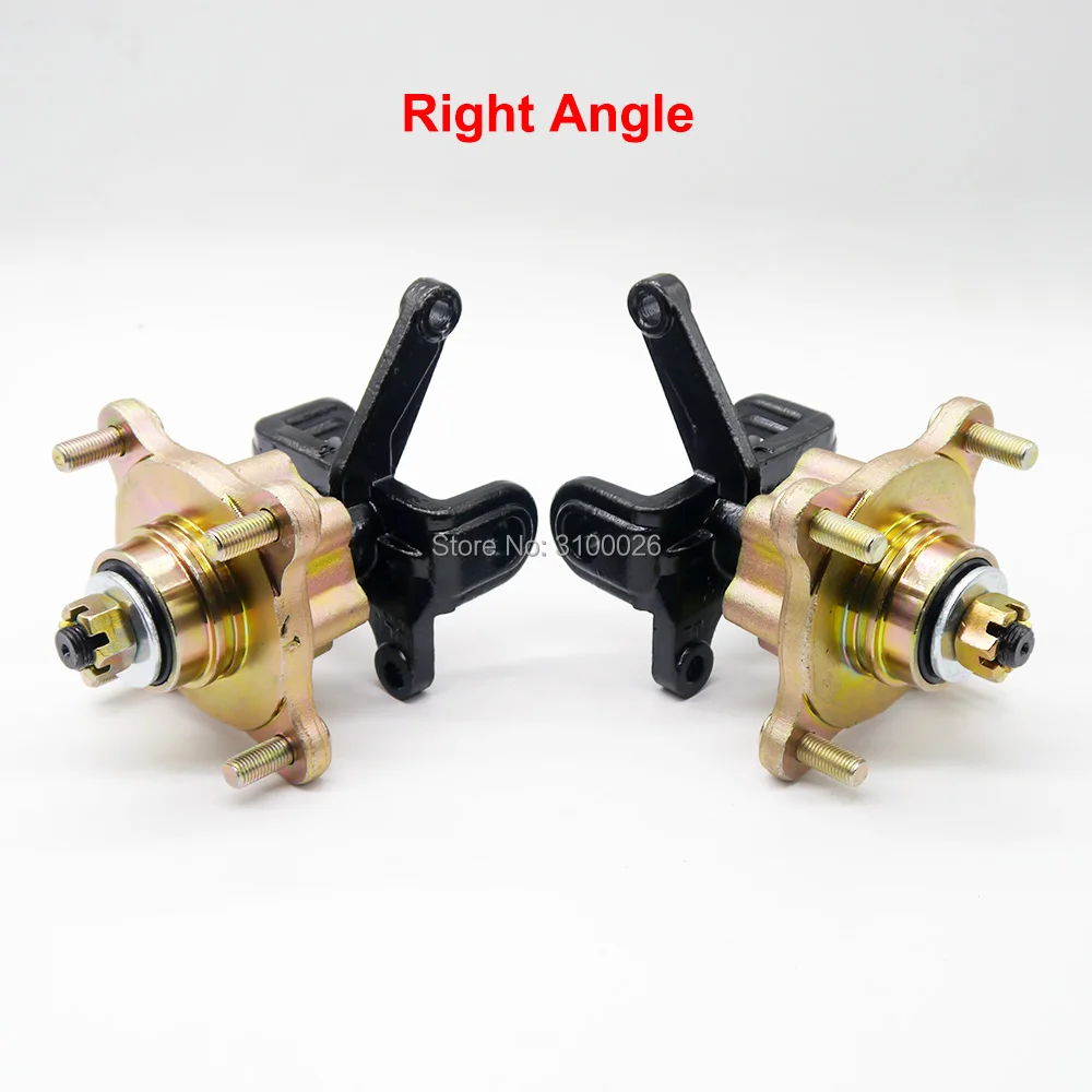 1SET Steering Strut Knuckle Spindles with Brake Disc Wheel Hubs Fit For ...