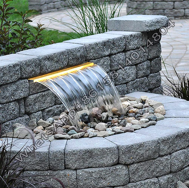 Colorful Waterfall Water Curtain Led Light,swimming Pool Waterproof Led ...