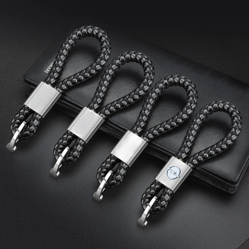 1pcs Car Keychain Woven Small Jewelry Auto Metal logo Keyring For BMW ...