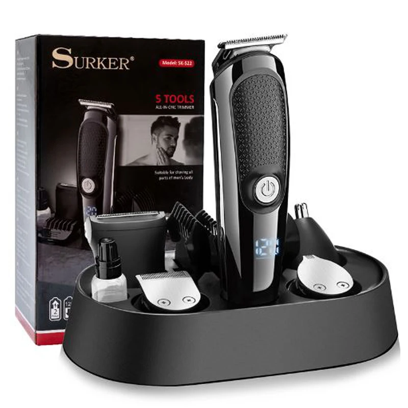 5in1-Grooming-Kit-Beard-Hair-Trimmer-For-Men-Electric-Body-Shaver-Hair ...