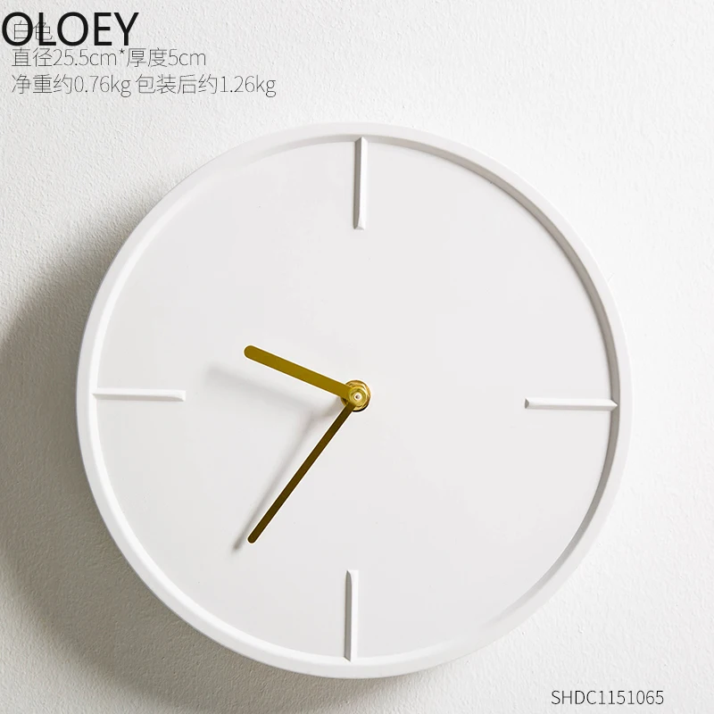 Reloj de pared blanco nórdico, reloj de pared grande, Simple ...