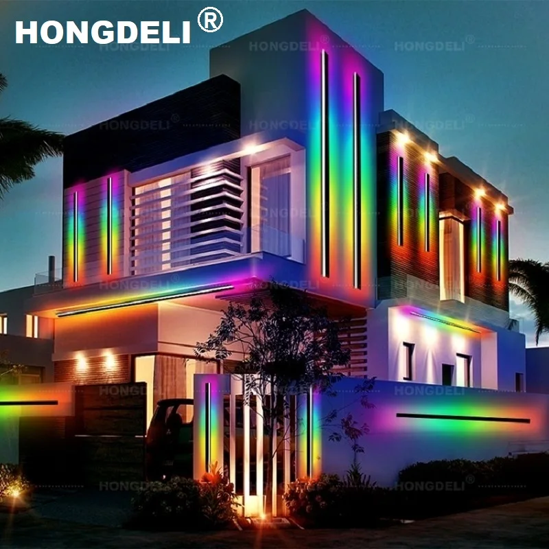 L-mpara-de-pared-RGB-para-exteriores-decoraci-n-de-interiores-de ...