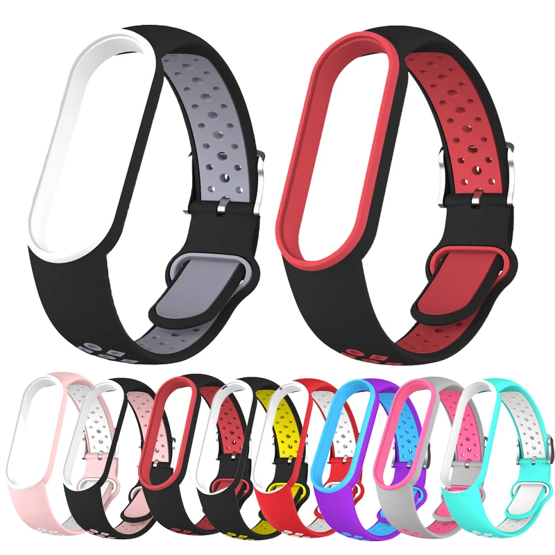 Sport-Watch-Strap-For-Xiaomi-Mi-Band-7-6-5-Wristband-Silicone-Bracelet ...