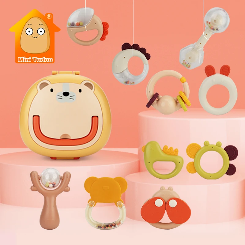 Baby-Teether-Rattle-Toy-Newborn-Sensory-Hand-Shaking-Beads-Music-Bell ...