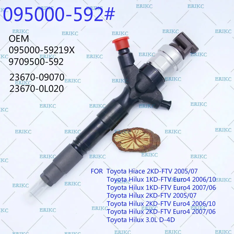 ERIKC 0950005920 Auto Diesel inyector de repuesto 095000 5920 (23670 ...