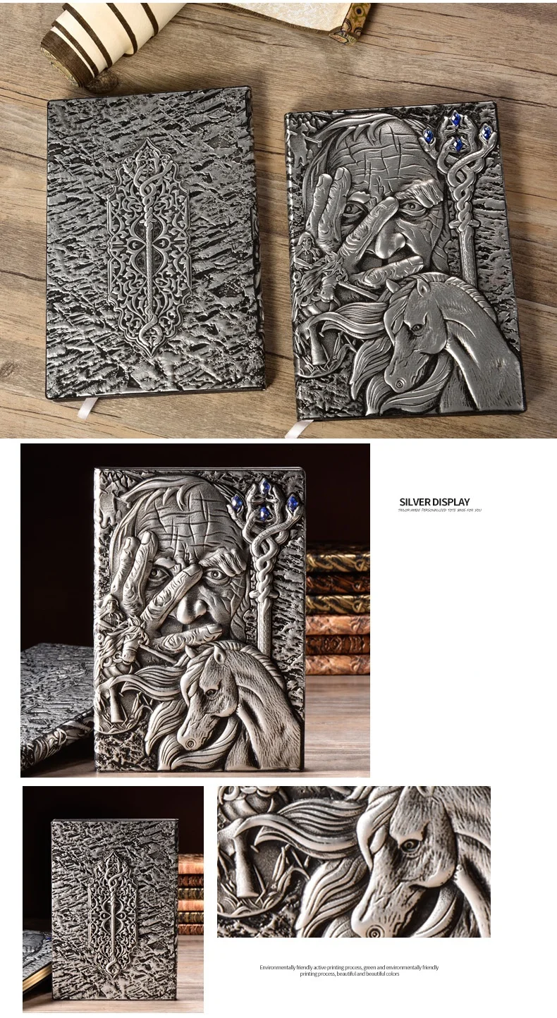 CAHIER,Aeneous-A5--cahier rétro avec dorure, planificateur, livre ...