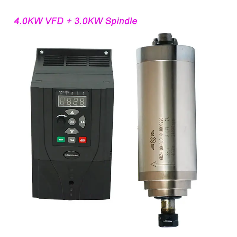 Cnc Spindle Motor Vfd Inverter 800w 0.8kw 1.5kw 2.2kw 3.0kw 4.0kw ...