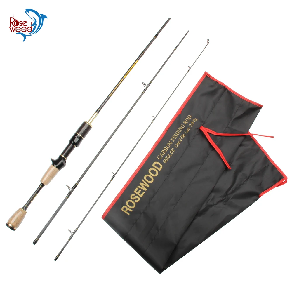 RoseWood 6' Ultra Light Lure Rod Micro Series Spinning Casting Rod Cork ...