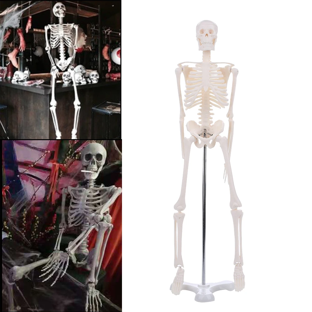 Statue deco,Squelette de crâne mobile lumineux d'horreur, accessoires d ...