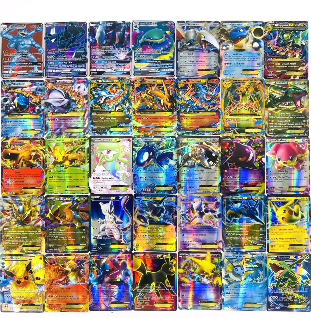 300pcs-Pokemons-Toy-gx-non-repeat-Shining-English-Cards-Game-Battle ...