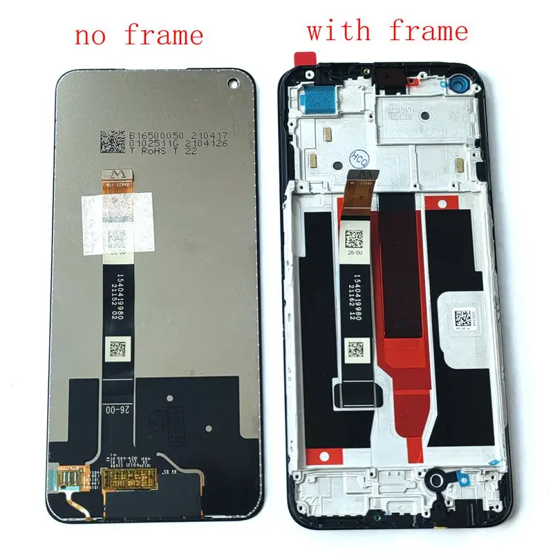 For Realme 8 5g RMX3241 LCD Screen Display+Touch Screen Digitizer frame ...