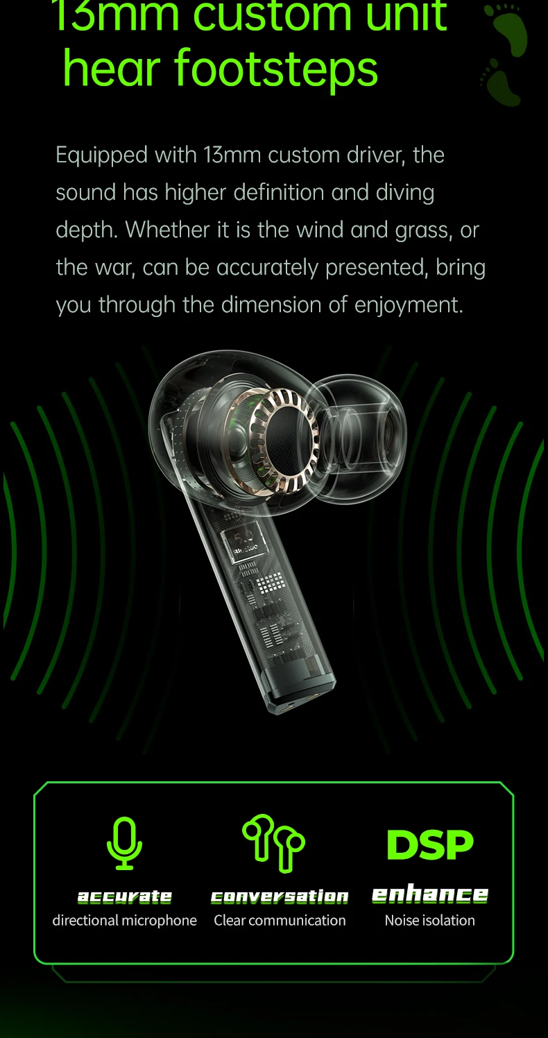 LENOVO Audífono inalámbrico GM1 Lenovo - Negro | falabella.com